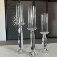 China Crystal Candlestick Holder Stand for Wedding Centerpieces - 40cm/45cm/50cm Tall Decoration with Custom Colors for sale