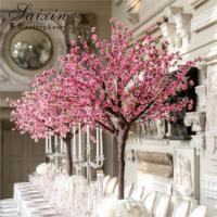 China 150 cm Pink Artificial Wedding Tree Centerpiece - Wood Construction with Custom Color Options for sale