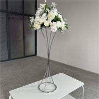 China 100cm Metal Wedding Flower Stand Centerpiece - Clear, Gold, Silver Table Decorations for Events for sale