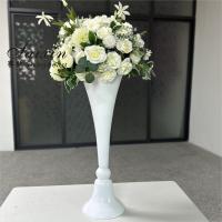 China 80cm & 100cm Tall Crystal Wedding Vase - Clear Glass Centerpiece Stand for Floral Decorations for sale