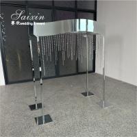 China Luxury Crystal Centerpiece Stand 130cm Height Metal Frame for Wedding Decorations with Custom Color Options for sale
