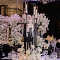 China ZT-323B 10-Arm Metal Candlestick for Wedding Centerpieces - 175cm/150cm/120cm/100cm Height Options for sale