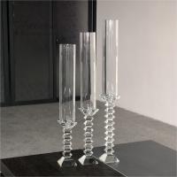 China set of 3 crystal candle holder chimney for sale