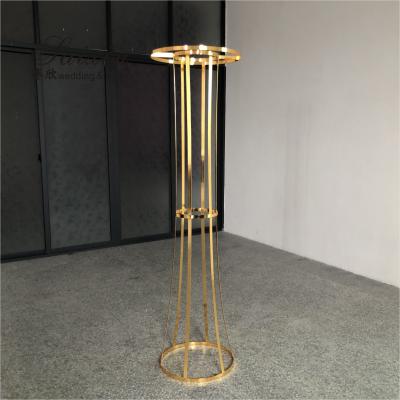 China Luxury Large Decorative Metal Table Tree 150cm Gold Silver Wedding Centerpiece for sale