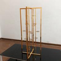 China ZT-502G Metal Candelabra Centerpiece - 90cm Height × 40cm Width Gold/Silver Wedding Candle Holder Stand for sale