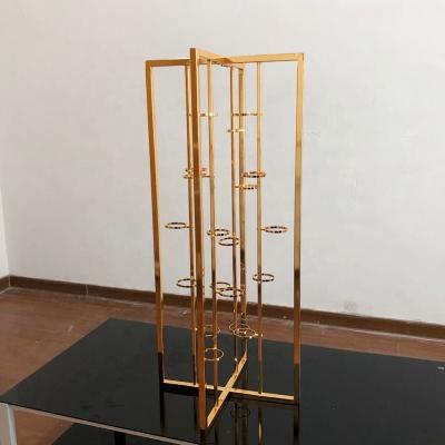 China ZT-502G Metal Candelabra Centerpiece - 90cm Height × 40cm Width Gold/Silver Wedding Candle Holder Stand for sale