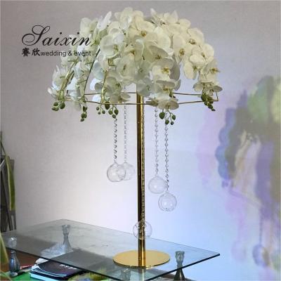 China Gold Metal Umbrella Wedding Table Centerpiece 100cm H 70cm W Factory Wholesale for sale