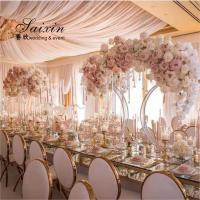 China Cheap Wedding Event centerpiece White display flower stand for table decoration for sale