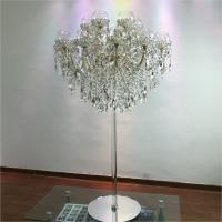 China 18 Arm Crystal Chandelier Candelabra 135cm H Wedding Centerpiece for Tables Gold Clear for sale