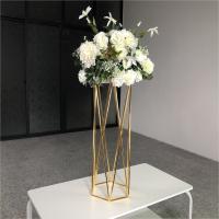 China Metal Plant Stand Gold Flower Pot Stand 100cm Tall Wedding Centerpiece Decor for sale
