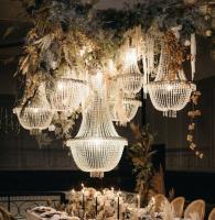 China SX-CH234 Luxury K9 Crystal Chandelier 120cm x 90cm Wedding Event Lighting with White/Warm Light Options for sale