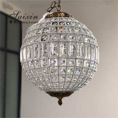 China CH-230 Round Crystal Ball Chandelier 60cm Diameter with Warm White Lighting for Wedding Events for sale