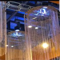 China Elegant Wedding Ceiling Decoration Fabric String Curtain Drape 100cm/60cm Diameter 2-3.5kg for sale