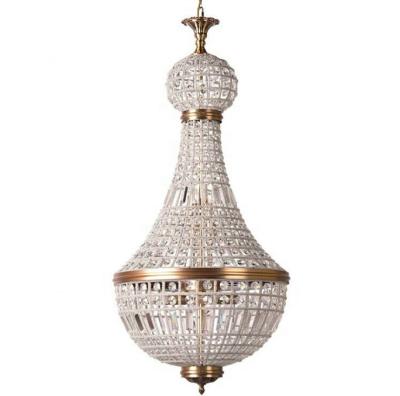 China CH-230 Crystal Chandelier Lamp 116cm × 52cm for Wedding Event Stage Decoration with White/Warm Lighting for sale