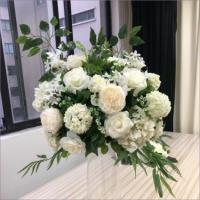 China Custom Wedding Table Centerpiece Artificial Flower Balls - Silk Fabric with Foam Core in Multiple Colors and Custom Sizes for sale