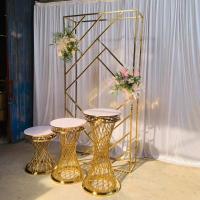 China Stainless Steel Wedding Backdrop Frame 120cm x 240cm Party Decoration Hall Furniture for sale