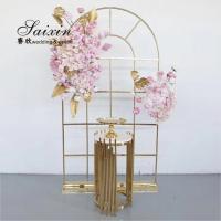 China Luxury Stainless Steel Arch Panel Door 120x240cm for Wedding Event Stage Backdrop for sale