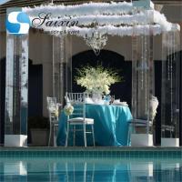 China ZT-220H Clear Acrylic Wedding Chuppah Mandap Pillars 8ft x 10ft for Event Decoration for sale