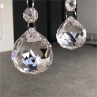 China 30-40mm Faceted Cut Clear Glass Crystal Ball Prism Pendant - 144 Pcs/Carton Hotel Decoration Accessories for sale