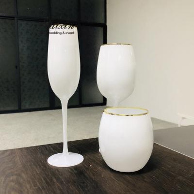 China ZT-G004 Wedding Champagne Glass Set - 3-Piece Clear Glass Stemware for Water, Wine & Champagne for sale