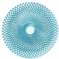 China Wholesale Glass Charger Plates 12in Diamond Figure Design Dinner Plates for Wedding for sale