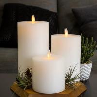 China Remote Control Flameless LED Pillar Candles 7.5-25cm for Wedding Centerpieces & Christmas Decor for sale