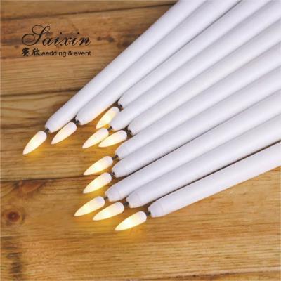 China 27.5cm LED Taper Wedding Candles with Remote Control - Customizable Colors for Event Centerpieces for sale