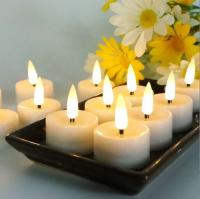 China Small Tealight LED Electronic Candle 4.6cm Height 3.6cm Diameter for Wedding Centerpieces for sale