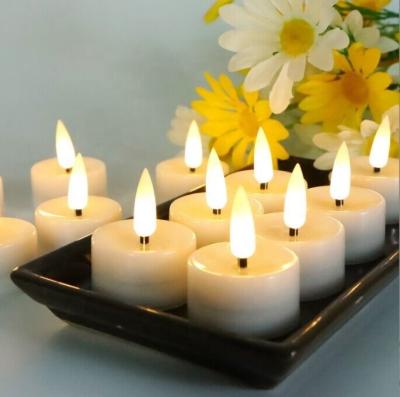 China Small Tealight LED Electronic Candle 4.6cm Height 3.6cm Diameter for Wedding Centerpieces for sale