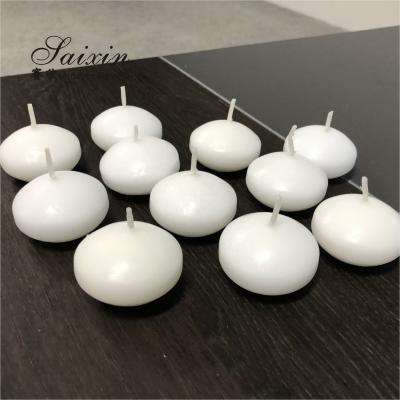 China ZT-009 4.5cm Floating Candle for Cylinder Vases - White Paraffin Wax Wedding Decoration (120 pcs/carton) for sale
