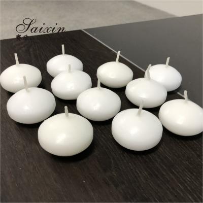 China 4.5cm Real Wax Floating Candles for Wedding Centerpieces - 120 Pieces per Carton, 0.35KG Weight for sale