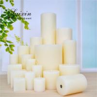 China Real Wax Pillar Candle Centerpieces with Candelabra - 5cm to 20cm Heights for Wedding Table Decorations for sale