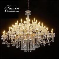 China Large Crystal Chandelier 115cm x 150cm for Wedding Decoration - Metal Frame with Custom Sizes Available for sale