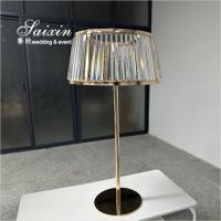 China Gold Stand Crystal Shade Centerpiece 118cm H Wedding Decoration for Events for sale