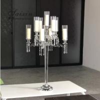 China 9 Arm Crystal Candelabra with Metal Frame - 10 Piece Minimum Order, 1000 Monthly Capacity for sale