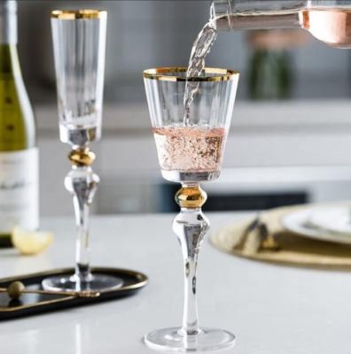 China Clear Glass Wedding Goblets - 96 Piece Minimum Order, 10,000 Monthly Capacity Champagne Glasses for Formal Events for sale