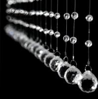 China SX-P004 Crystal Ornaments with Die Cutting Printing - 100 Meter MOQ, $0.60/Meter Pricing for Event & Party Decor for sale