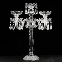 China Crystal Glass Candelabra 132cm Clear 13-Arm Centerpiece for Weddings and Formal Events for sale