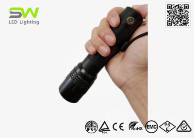 China 350 Lumens Rechargeable Tactical LED Torch Light 150m Beam 8h Runtime for sale