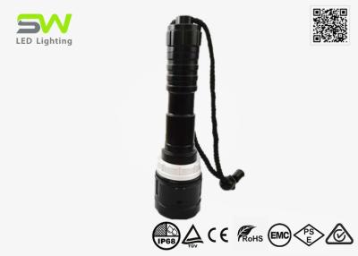 China 550 Lumens Aluminum Alloy Diving Flashlight 80m Waterproof SOS Strobe for sale