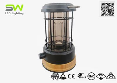 China Customized Solar Bamboo Camping Lantern Lamp Rechargeable Dimmable 5W 200 Lumens for sale