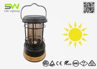 China 5W Solar Rechargeable LED Lantern 200 Lumens Dimmable Vintage Retro Camping Light for sale
