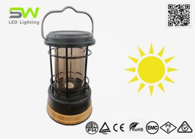 China 5W Solar Rechargeable LED Lantern 200 Lumens Dimmable Vintage Retro Camping Light for sale