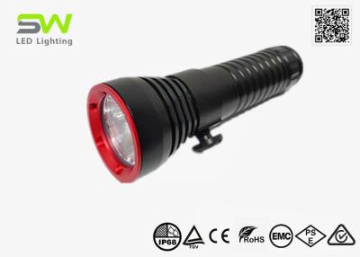 China Rechargeable 1500 Lumens Diving Flashlight 100M Waterproof 26650 Battery for sale