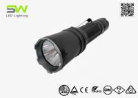 China Rechargeable 1300 Lumens Tactical Flashlight IP68 300m Beam for Police Self Defense for sale