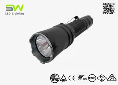 China Rechargeable 1300 Lumens Tactical Flashlight IP68 300m Beam for Police Self Defense for sale