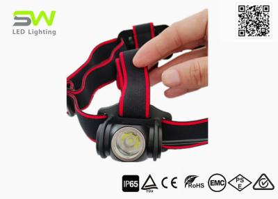 China Rechargeable LED Headlamp 1000 Lumens with Red Rear Light IP65 for Site Inspection for sale