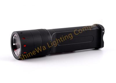 China 800 Lumen Zoomable Tactical Flashlight with 300m Beam & Magnetic USB Charging - 171mm Aluminum Construction for sale