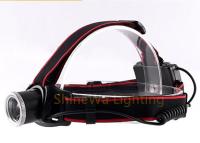 China IP64 Waterproof LED Headlamp with 554 Lumen Output and 250m Beam Distance - 4 AA Battery Powered for sale