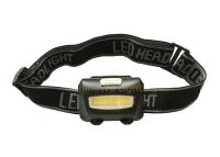 China Black COB LED Headlamp 180 Lumen 80m Beam Distance IP64 Waterproof with 8-Hour Runtime for sale